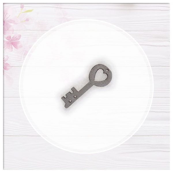Llave corazón – ButtonPic – Botones Artesanales en Madera